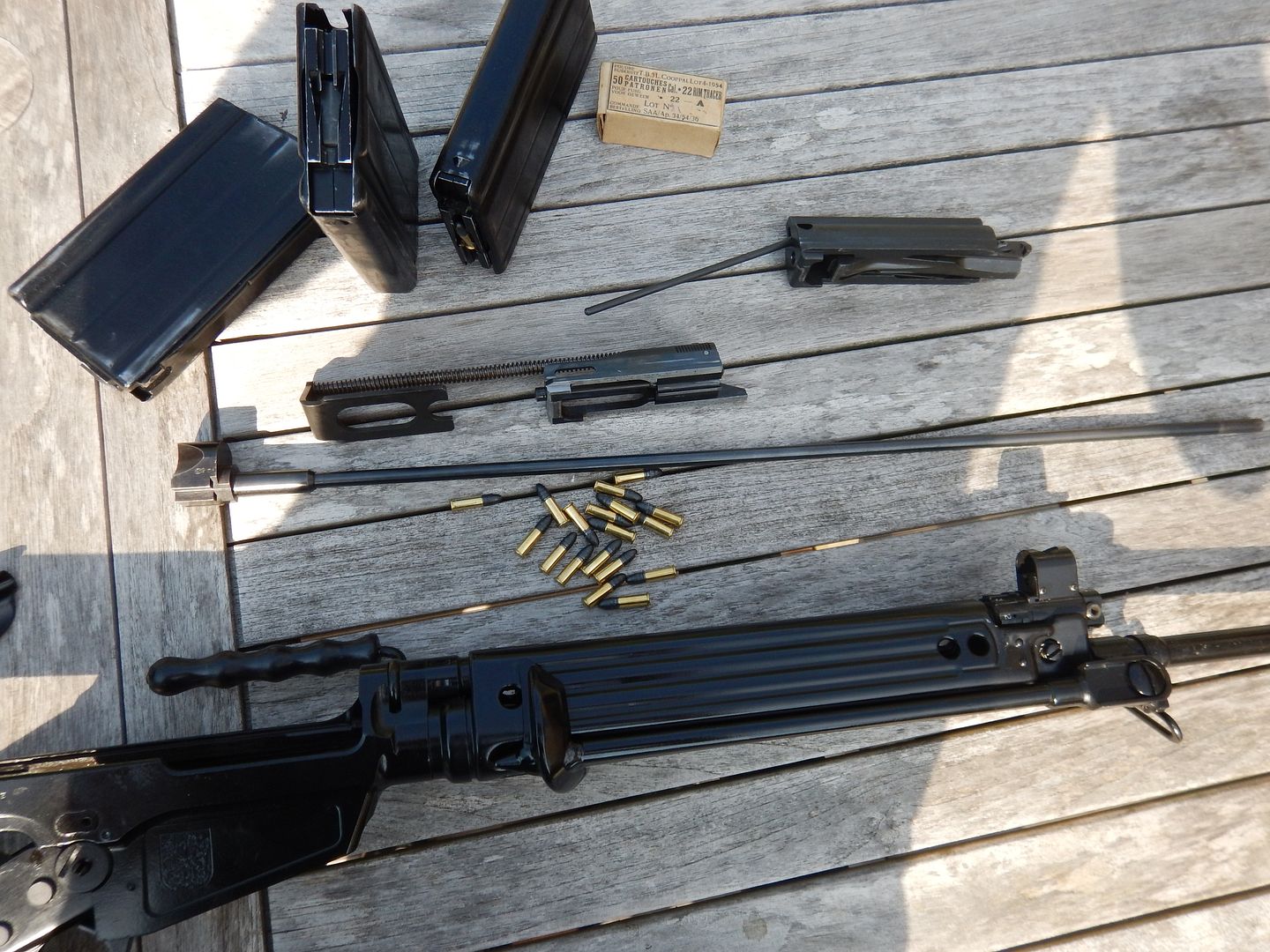 Ultra rare FN FAL .22LR subcal set made by FN for Dutch army. (2pc ...