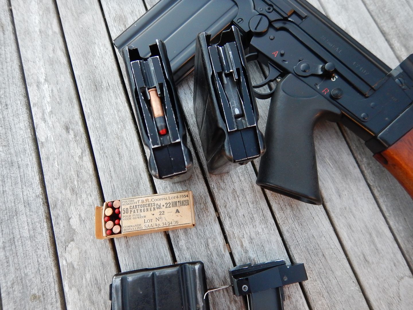 Ultra rare FN FAL .22LR subcal set made by FN for Dutch army. (2pc ...