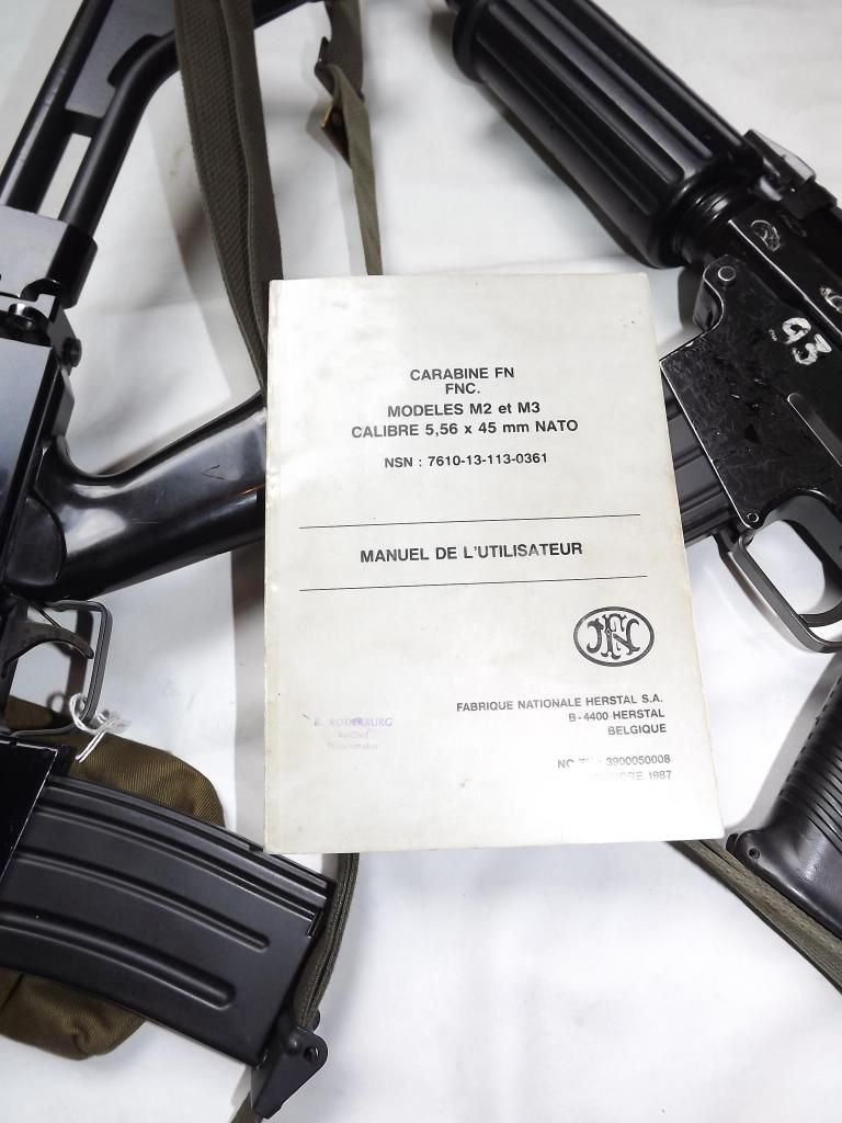 ended auction#34 several rare FN FNC military manuals. FN1980 carbine ...
