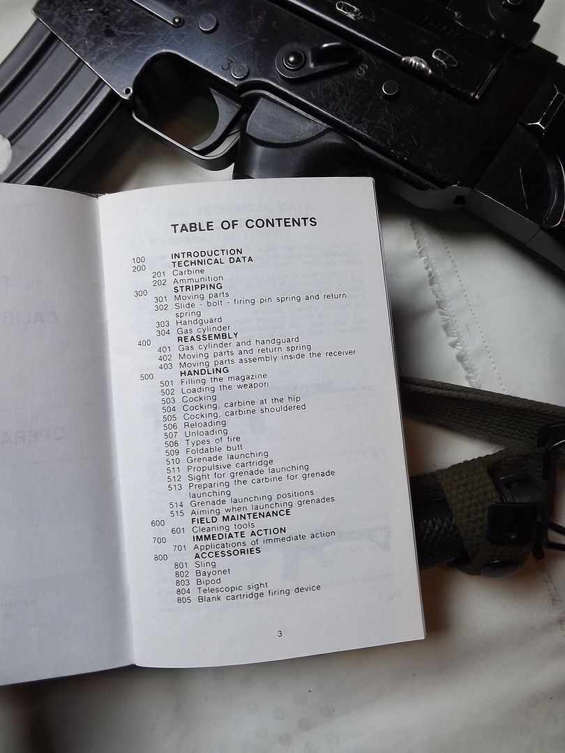 ended auction#34 several rare FN FNC military manuals. FN1980 carbine ...