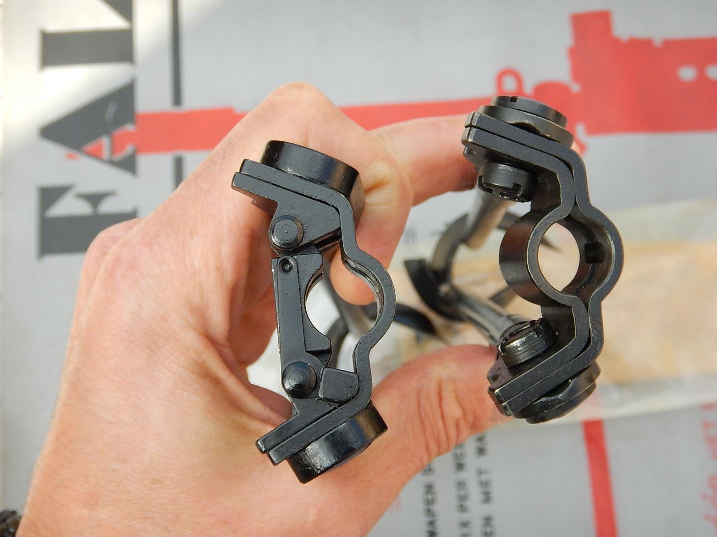 ended! Dutch FN FAL bipod, NIW! sealed+Marine-markings 1$ starting ...