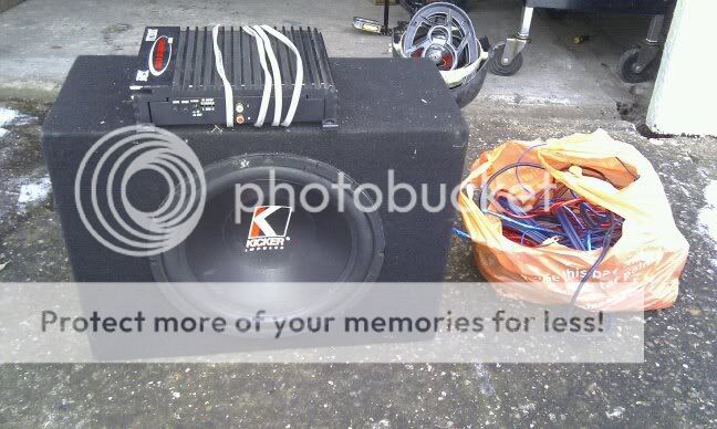 Kicker Impulse 12" Sub and MTX Amp and Wiring | Retro Rides